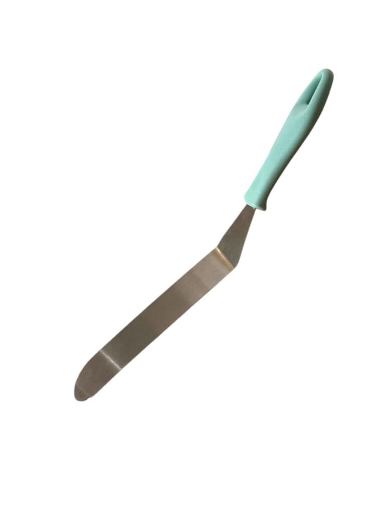 Espátula Repostera Curva 32,5cm – Acero Inox- Varios Colores — Chef Market